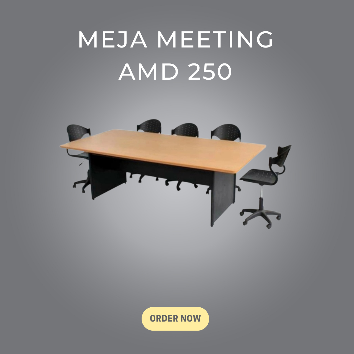 MEJA MEETING AMD 250 - Meja Custom Kursi Kantor